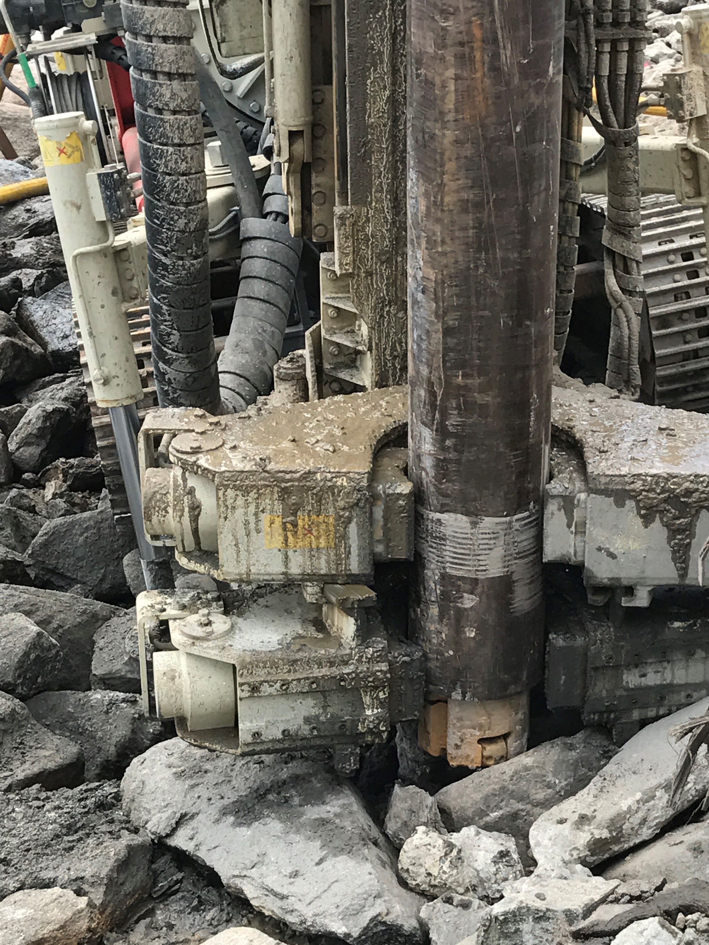 Rock Sockets for Pier Replacement Project - Numa Hammers
